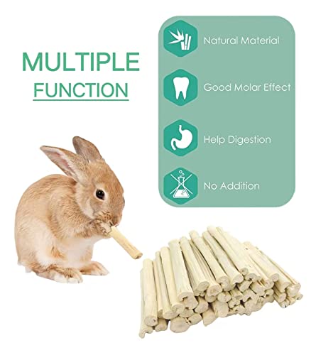 XLpeixin 300g Snacks Sweet Bamboo Chew Toy for Rabbits Chew Sticks for Hamster Chinchilla Guinea Pig,Molar Treats Snack for Small Animalsā¦