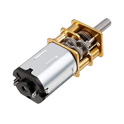Sopepoyie N20 DC3V Mini Metal Gear Motor 15RPM Micro Speed Reduction Gear Motor Metal Gear Micro Motor 2PCS