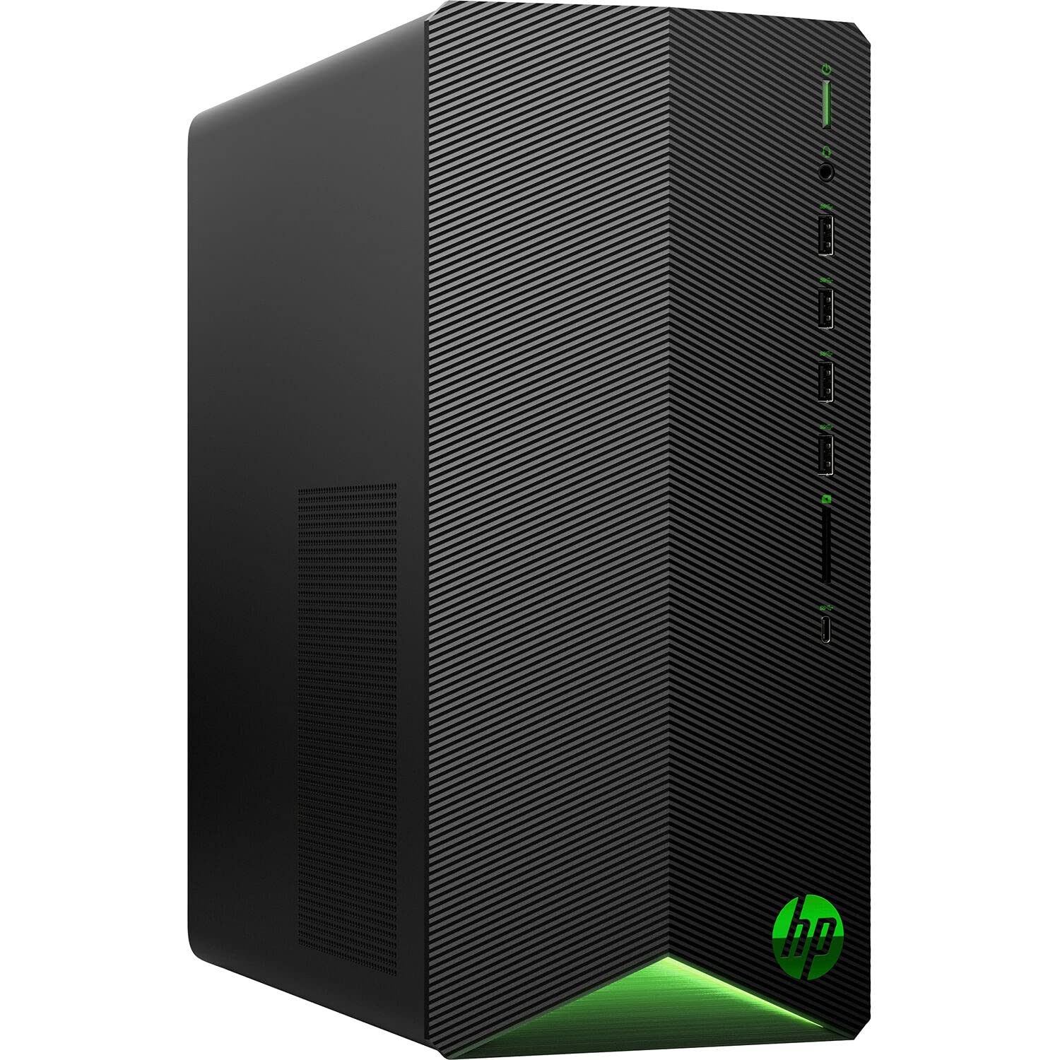 HP 2022 Newest Pavilion Gaming Desktop, AMD Ryzen 5 5600G, NVIDIA GeForce GTX 1660 Super, 64GB RAM, 2TB PCIe SSD, Wi-Fi, Bluetooth, USB Type-C, HDMI, DVI, Windows 11 Home, Black