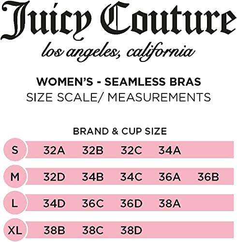 Juicy Couture 2 Pack Seamless Comfort Bra (as1, Alpha, l, Regular, Regular, Black/White)