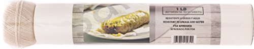 Iberia Pasteles Wrapping Paper 12"X18" sheets with Butcher String. Resistant to Grease & Water, Papel Para Pasteles. (50-55 Sheets)