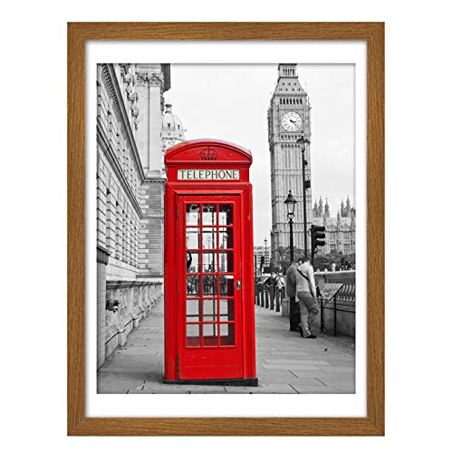 Relwaso 12x16 Frames Made to Display 11x14 Pictures with Mat or 12 x 16 Photo Without Mat, Picture Frames Made of Solid Wood for Vertical or Horizontal Wall Mounting
