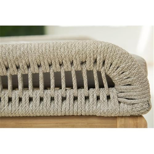 Star International Furniture Woven Loom 26" Fabric Outdoor Counter Stool - Gray