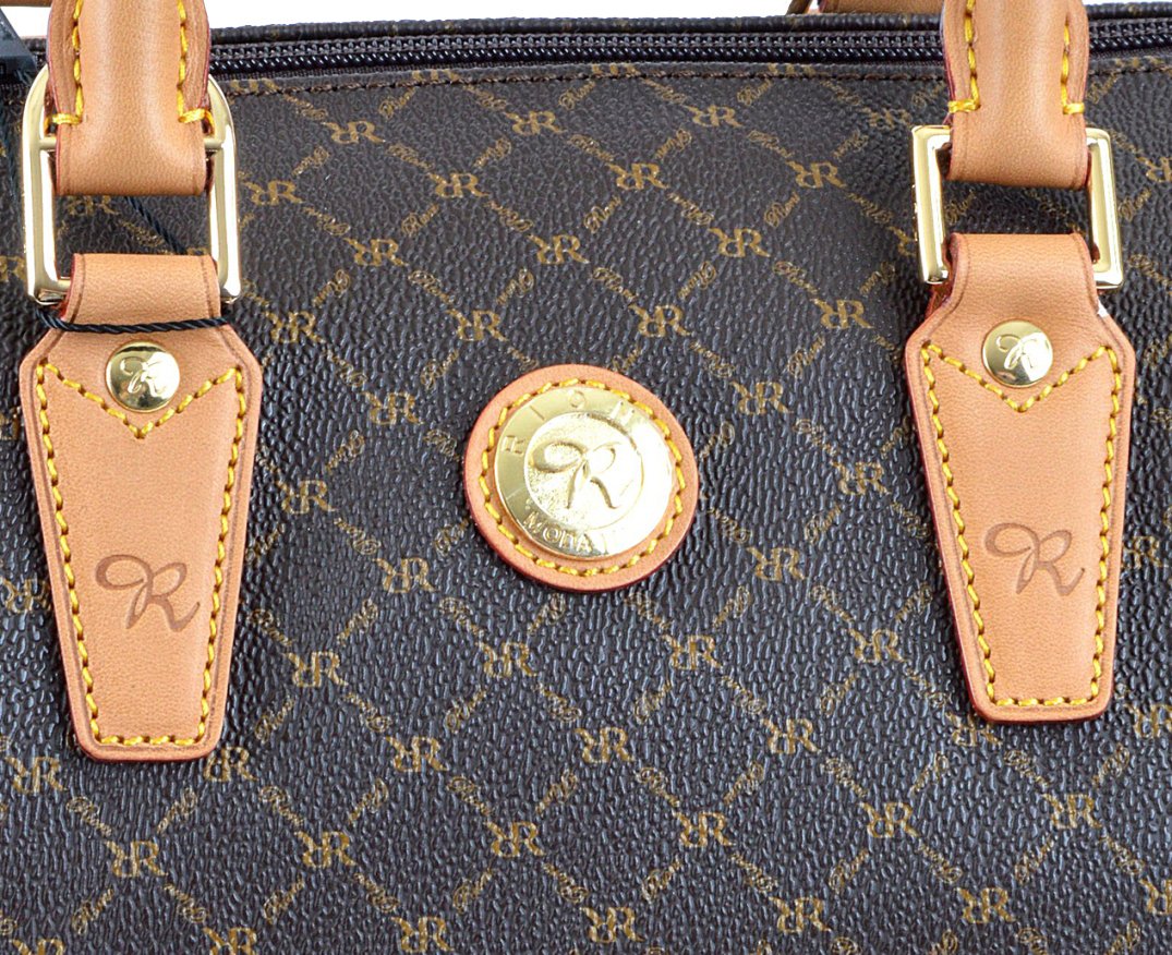 Rioni Signature (Brown) - Large Boston Bag