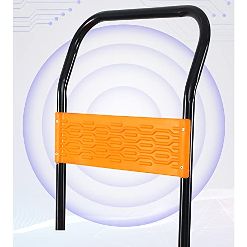 Generic Hand Trucks Platform Truck Silent Wheels for 360 Degree Push Cart with Foldable Handle for Home Office Shops High Capacity Plastic Deck Push Cart (Size : 72 * 46-440lb)