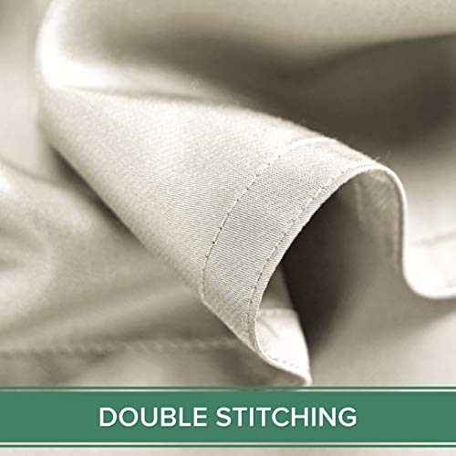 Pure Bamboo Sheets King Size Bed Sheets 4 Piece Set, Genuine 100% Organic Bamboo, Luxuriously Soft & Cooling, Double Stitching, 16 Inch Deep Pockets, Lifetime Quality Promise (King, Ivory)