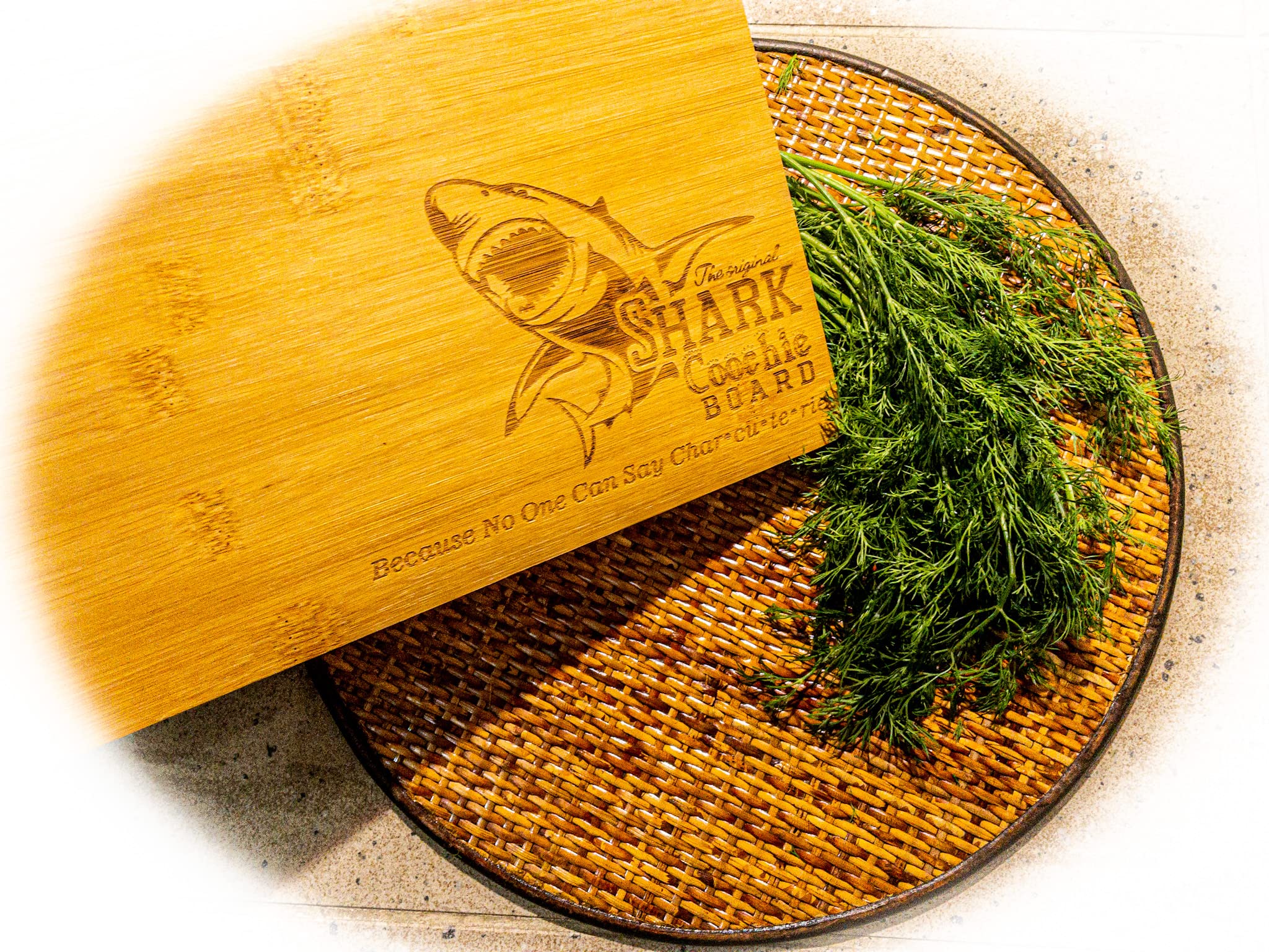 Greenrex Charcuterie Boards, Cheese Board, Shark Coochie Board, White Elephant Gifts, Cutting Boards for Meat, Serving Board (13,75"/ 9,75"/ 0.63") One Size