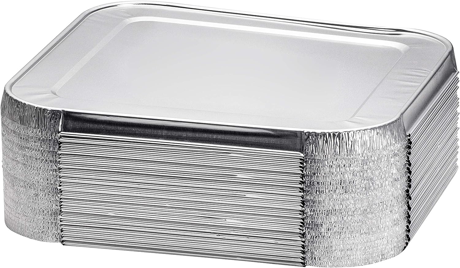 LUCKMETA 21" x 13 β Aluminum Foil Pans With Lids (20 Pack), Full-Size Deep Steam Pan and Oven Buffet Trays, Food Containers for Catering, Baking, Roasting & Reheating, Recyclable