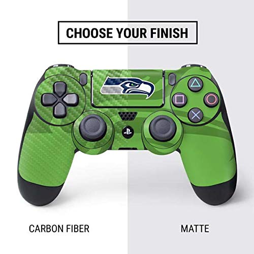 Skinit Decal Gaming Skin Compatible with PS4 Controller - Officially Licensed NFL Seattle Seahawks Double Vision Design