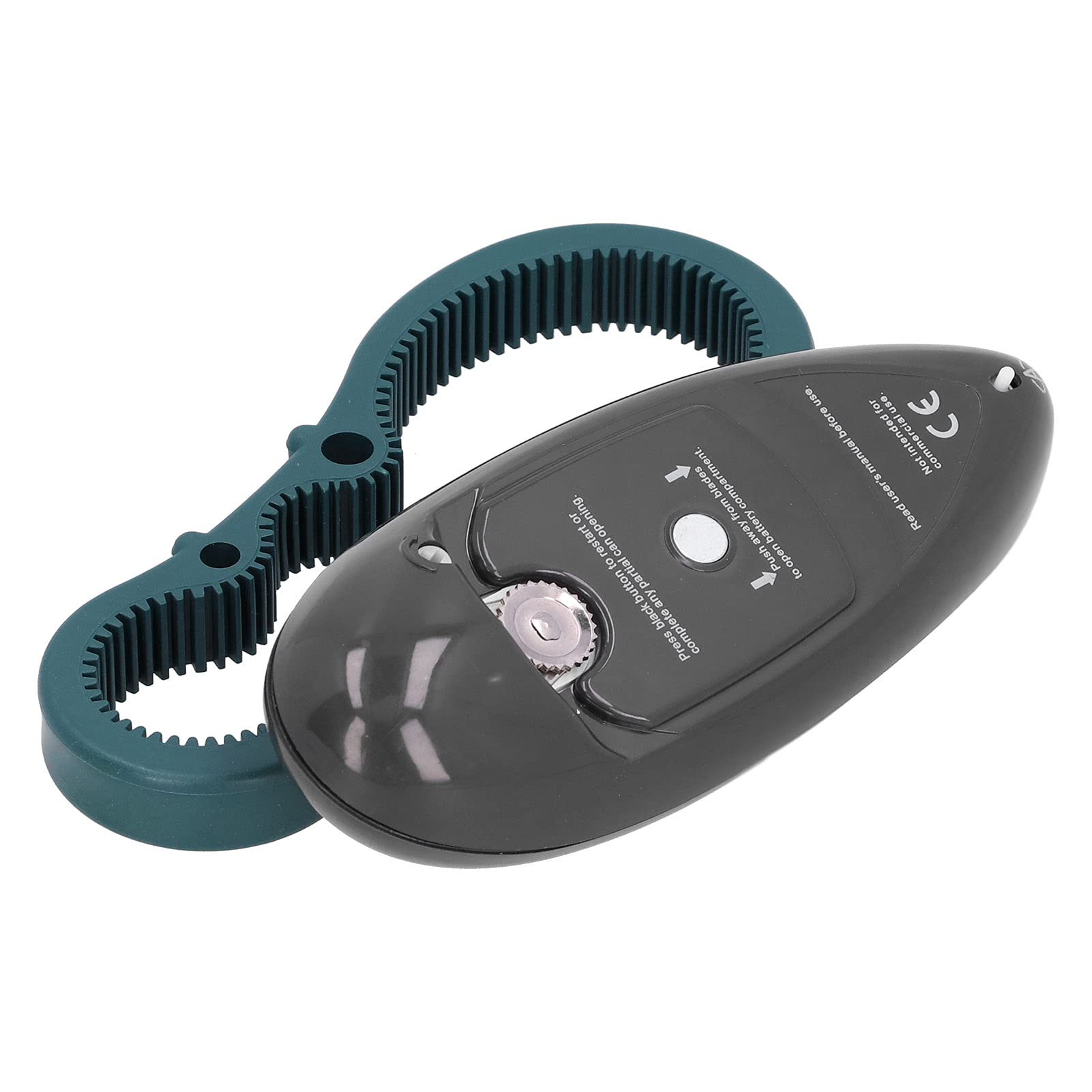 Fdit Portable Automatic Can Opener One-Touch Safety Magnetic Function Can Opener Electric Bottle Opener Black For Home Restaurant Aa Batteries