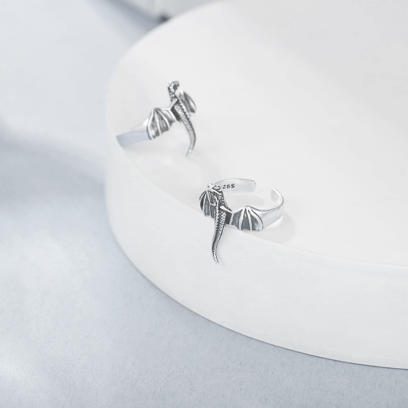 Dragon Ear Cuff Sterling Silver Dragon Cuffs Earrings for Non Piercing Dragon Jewelry for Women Men
