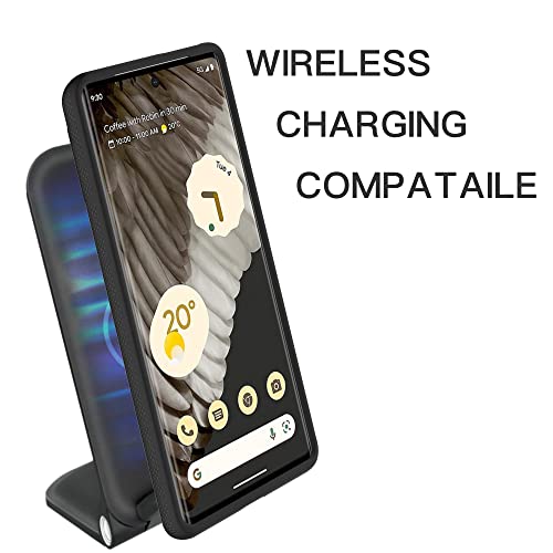 Google Pixel 7 Pro Case with Screen Protector, Dual Guard Shockproof Protection Military Grade Heavy Duty Dual Layer Case for Google Pixel 7 Pro (Black)