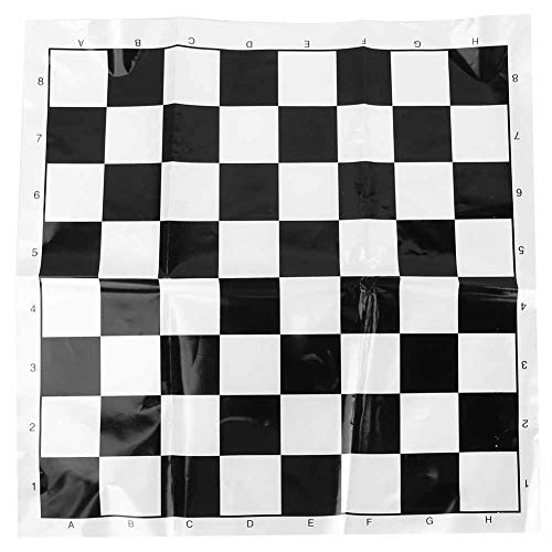 Sturdy International Chess, Portable Chessboard Set, Folded Chess Lovers for Above Age 6 Party Activities Home(White)