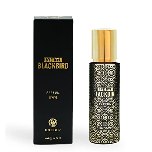 Luxodor Bye Bye Blackbird- Woody Floral Musk Perfum- for Men | Eau De Parfum Men | Soft Scent Long Lasting Freshness | Perfum Office & Party Wear- 1.0 oz (30ml)