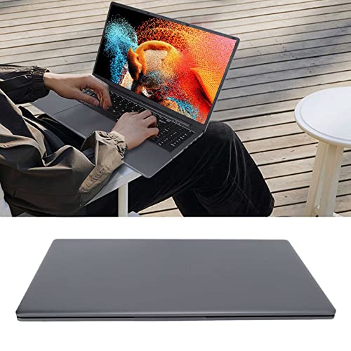 IPS Laptop, 12G LPDDR4 Quad Core 15.6in IPS Laptop Keyboard LED Backlight Fingerprint Reader for Office (12+128G US Plug)