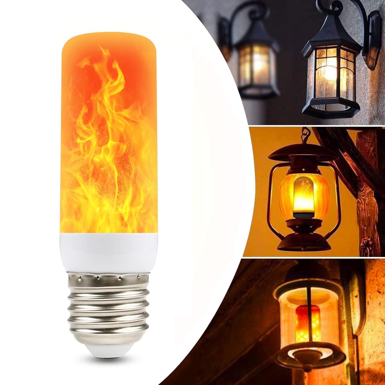iCrius 2-Pack LED Flame Light Bulbs