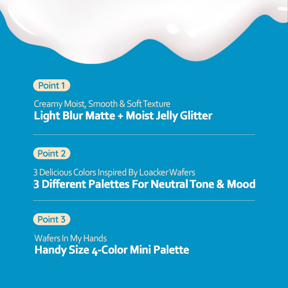 Etude X Loacker Makeup Collection P.C.E.Mini 02 Napolitaner | Sweet & Buildable Shade | Neutral Palette For Everyday Use | 4 Colors | Lovely Mood Eyeshadow Palette | Creamy Moist, Smooth& Soft Texture