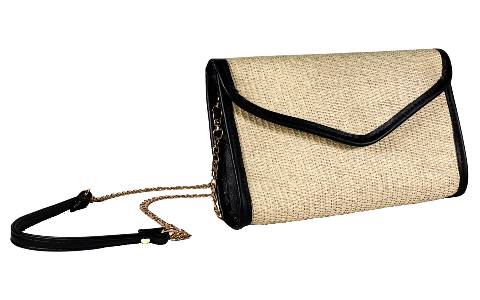 Straw Shoulder Bag, Grand Harmony Straw Crossbody Clutch Purses for Women Evening Small Purse Beach Envelope Handbag