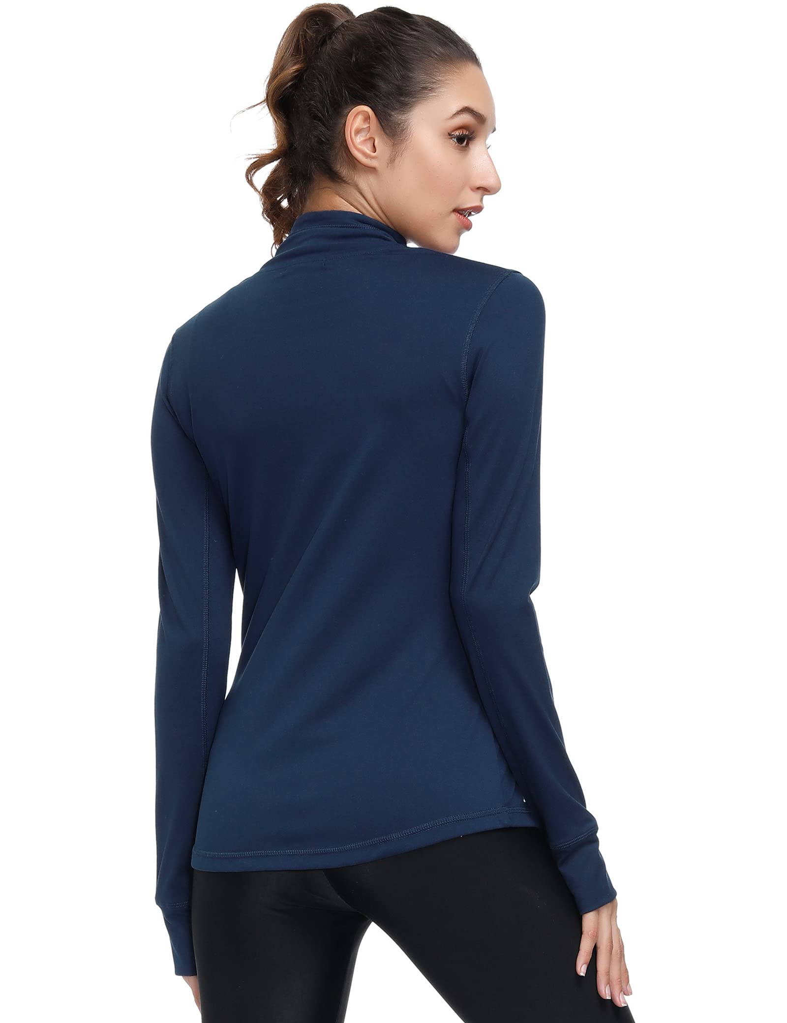 Dolcevida Womens Sports Jackets Zip Up Workout Yoga Jacket with Pockets