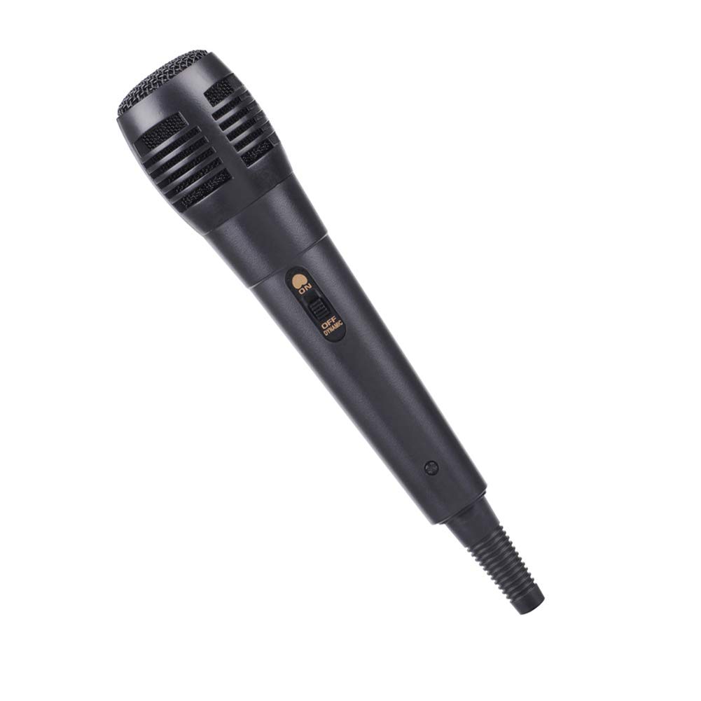 FAgdsyigao Handheld 6.5mm Wired Uni-Directional Dynamic Karaoke Microphone with Audio Cable Live Karaoke Entertainment Portable at Home Black