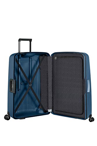 Samsonite Unisex_Adult Luggage Suitcase, Blue (Navy Blue), M (69 cm-79 L)