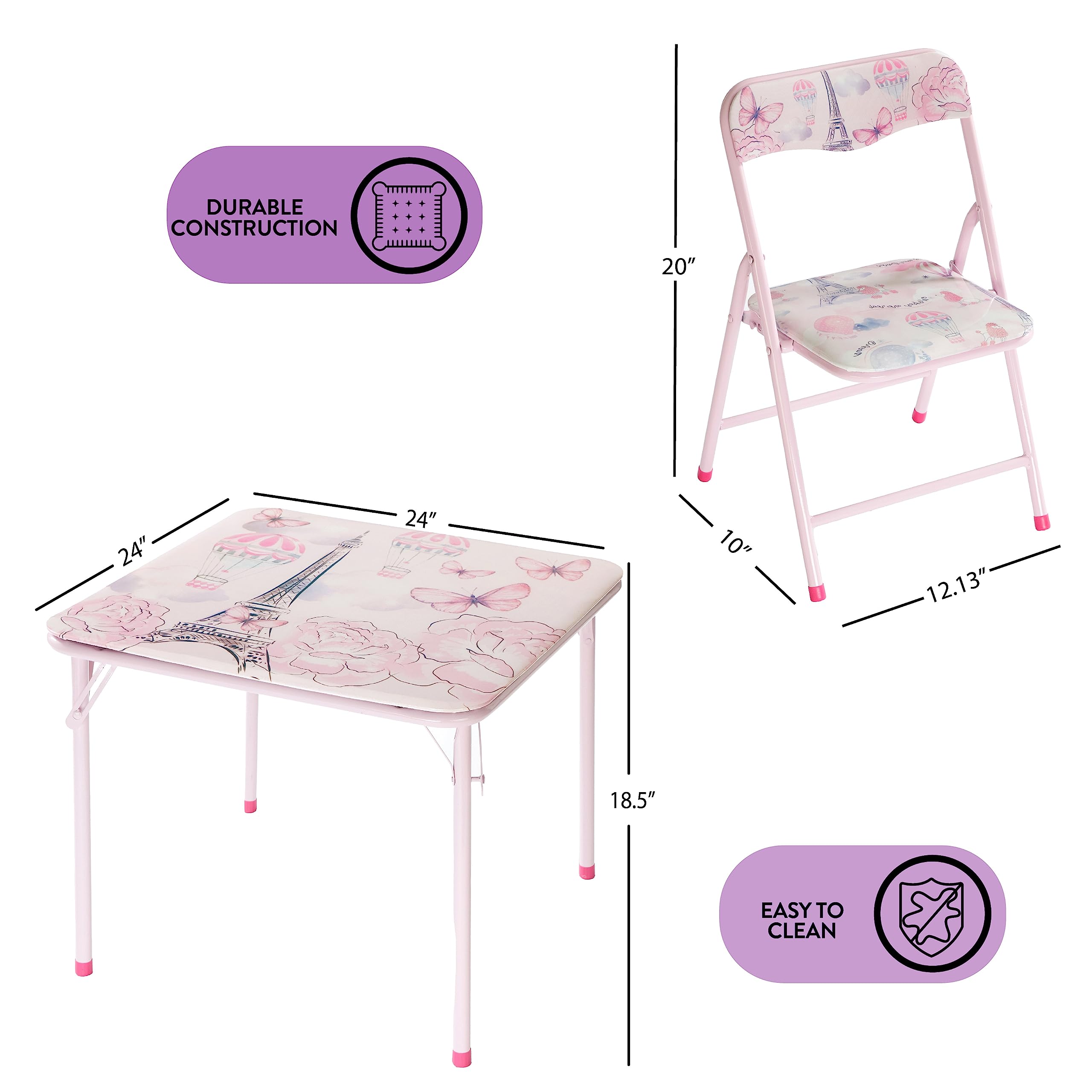 Heritage Kids Paris 3 Piece Table and Chair Set