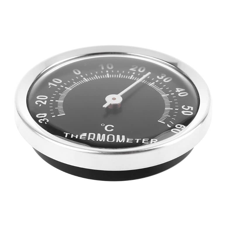 LNYHLXS Mini Round 58mm Car Thermometer for Car Houses Offices Workshops Drop Shipping