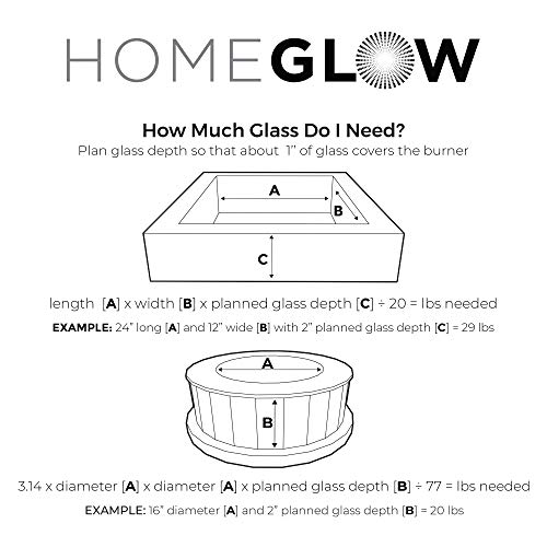 HOMEGLOW Fire Glass Cubes. Black Reflective Luster. Premium Tempered Square Glass Beads for Outdoor Fire Pit, Fire Table or Indoor Fireplace, Gas or Propane. 10 Pounds.