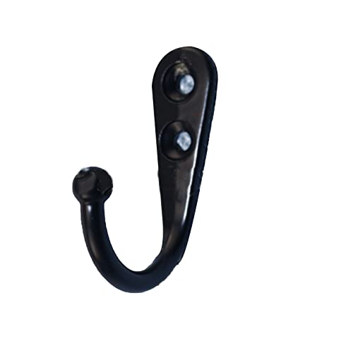 Wall Mounted Coat Hook, Heavy Duty Hooks Shower Hanger Hooks Robe Hooks for Hat Keys Closet Bag Backpack Hanger Spray Black