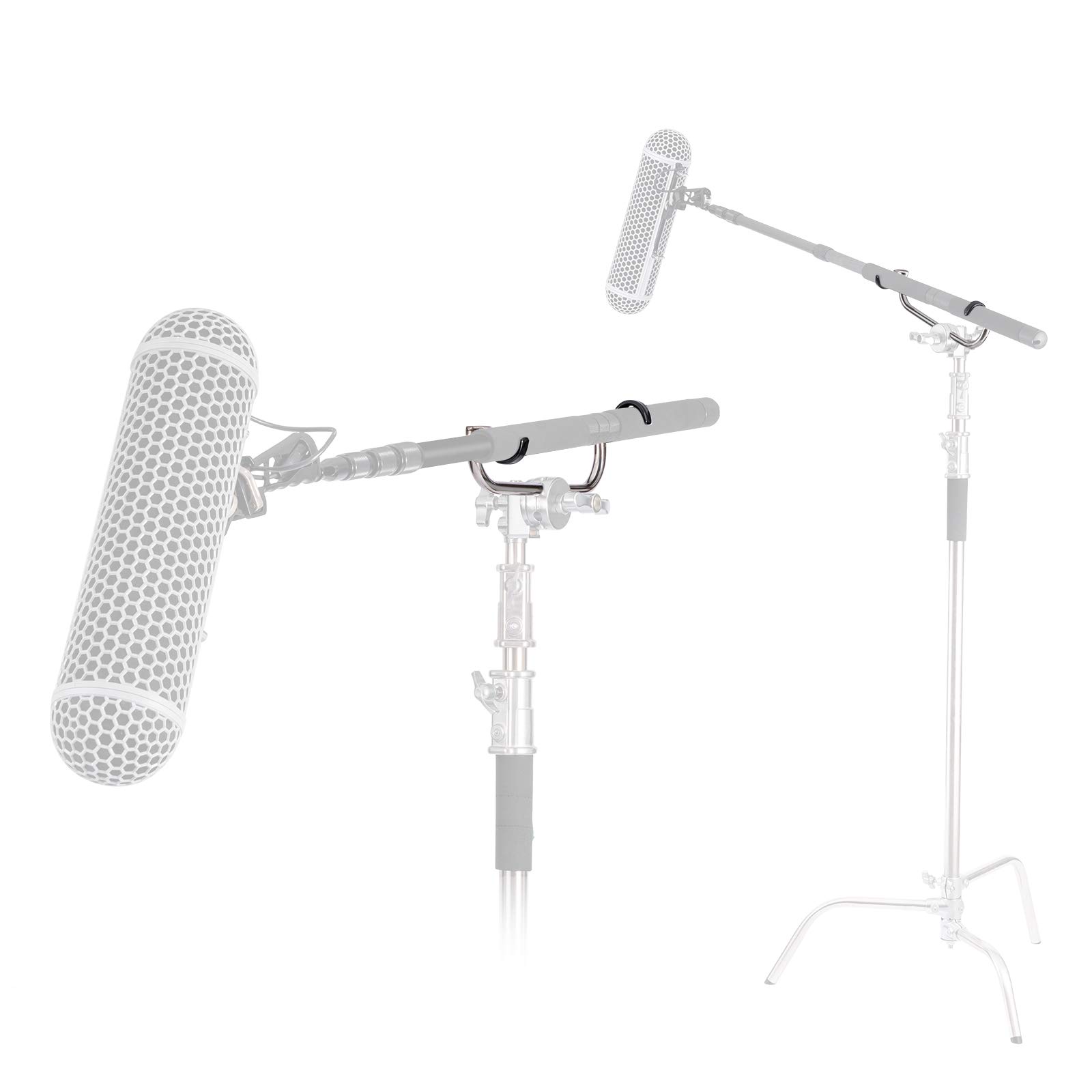 DALIYREPAL Liphontcta Metal Microphone Boom Holder Built-in Magnets Design for Recording, Garden Sculpture Outdoor Decoration