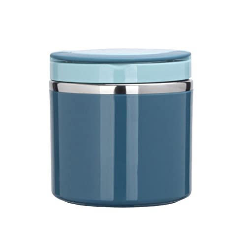 Ptsygantl Food Thermos, 1000ml Soup Thermos, Stainless Steel Bento Box with Handle, Breakfast Cup Soup Storage Container Sealed for Work Travel (Blue)