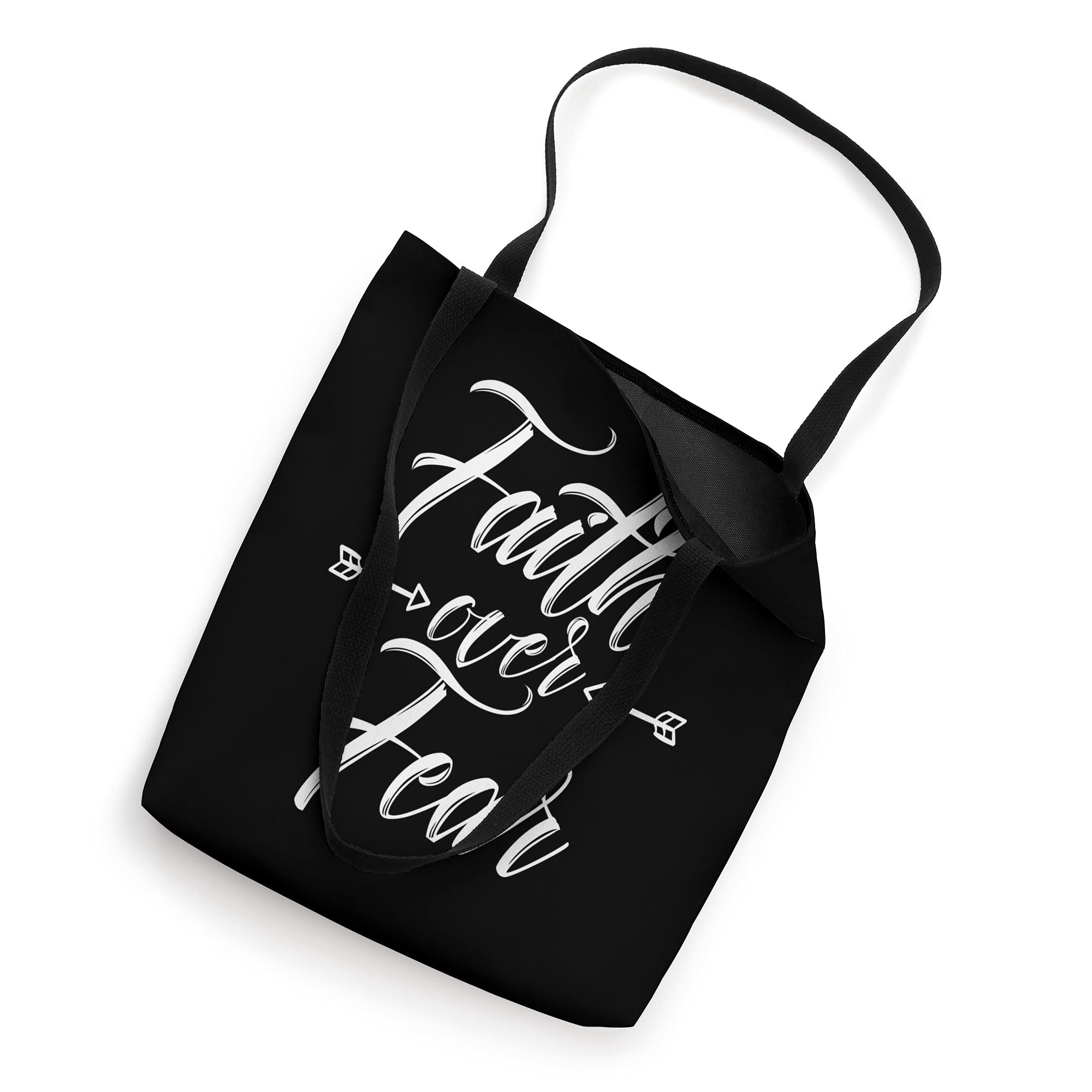Faith over Fear Jesus Christian Men Women Tote Bag