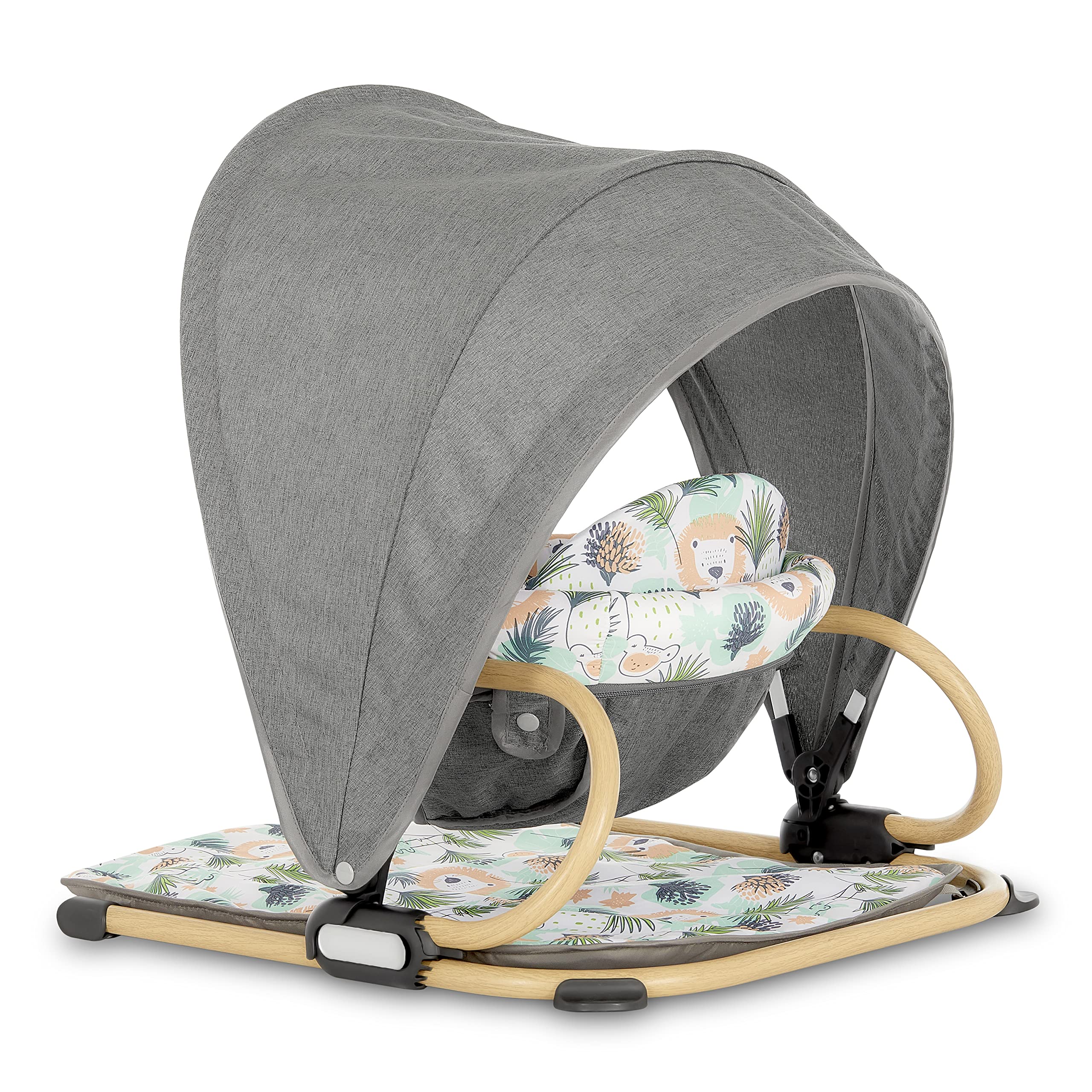 Dream On Me Snug N' Play Floor Seat and Canopy, Lion Head