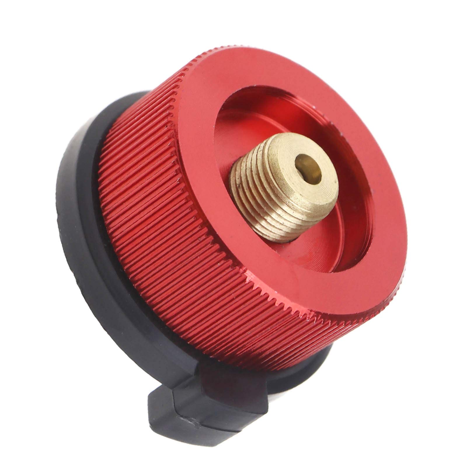 Create idea Gas Converter,Red Auto Off Aluminum Alloy Burner Conversion Gas Stove Adaptor For Outdoor Camping Cooking