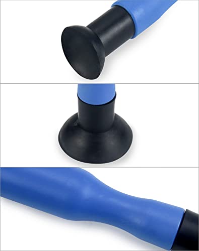 QWORK Valve Hand Lapping Stick, 4 Pack Double Ended Valve Grinding Tool with Suction Cup, Hand Valve Lapper Set 1-1/8, 1-3/8, 5/8, 3/16 Inch