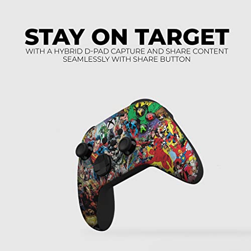 DreamController Fortnight Alien Custom X-box Controller Wireless compatible with X-box One/X-box Series X/S Proudly Customized in USA with Permanent HYDRO-DIP Printing (NOT JUST A SKIN)