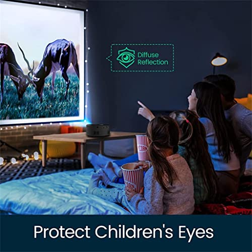 HGVVNM Black LED Projector Support 1080P Home Theater Media Player Home Wired Same Screen Projector