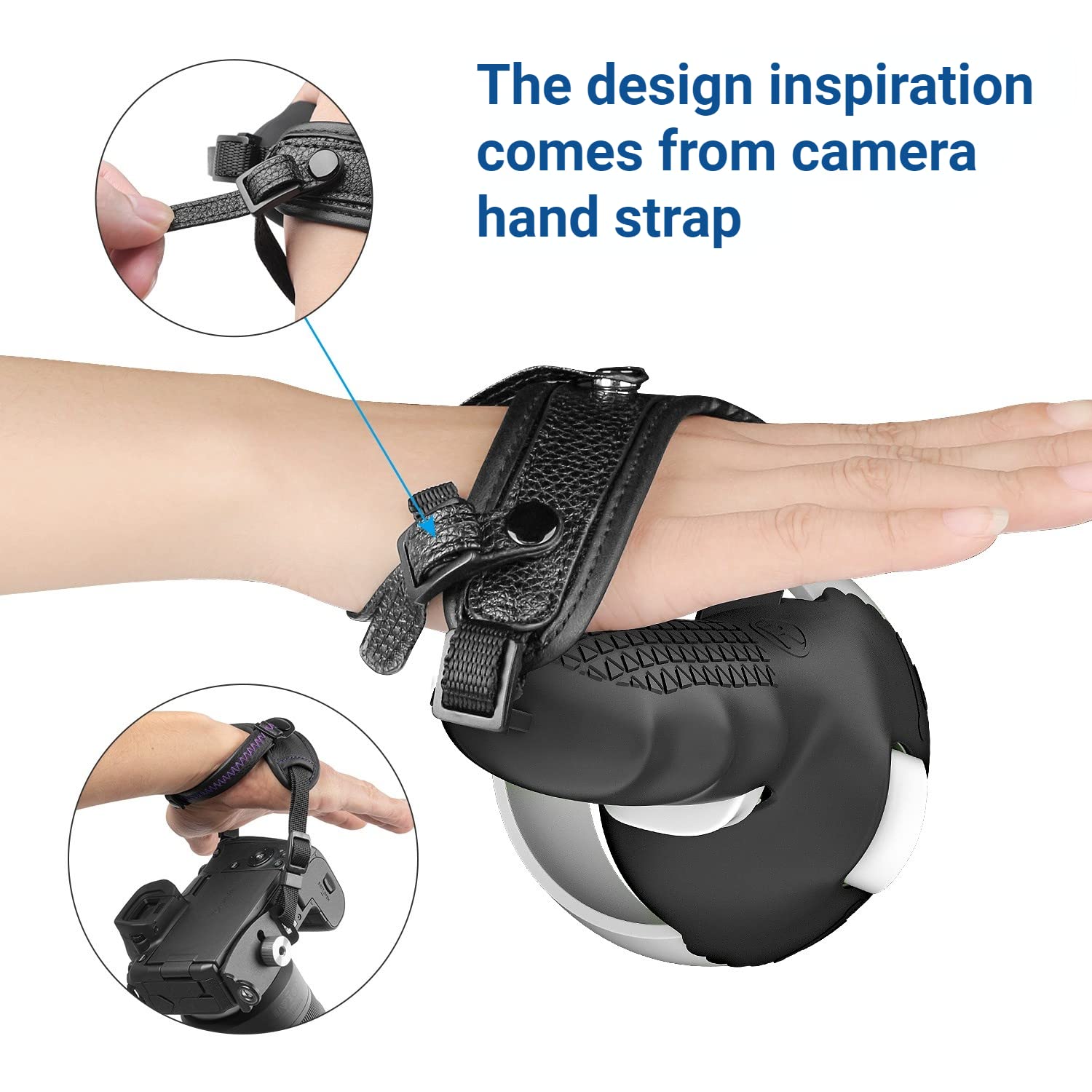 Ewalo for Oculus Quest 2 Accessories VR Silicone Case Face Cover Pad, Comfort VR Cover for Meta Quest 2 Set with Quest 2 Controller Grip Leather Cover, Protective Lens Cover, Disposable Eye Cover