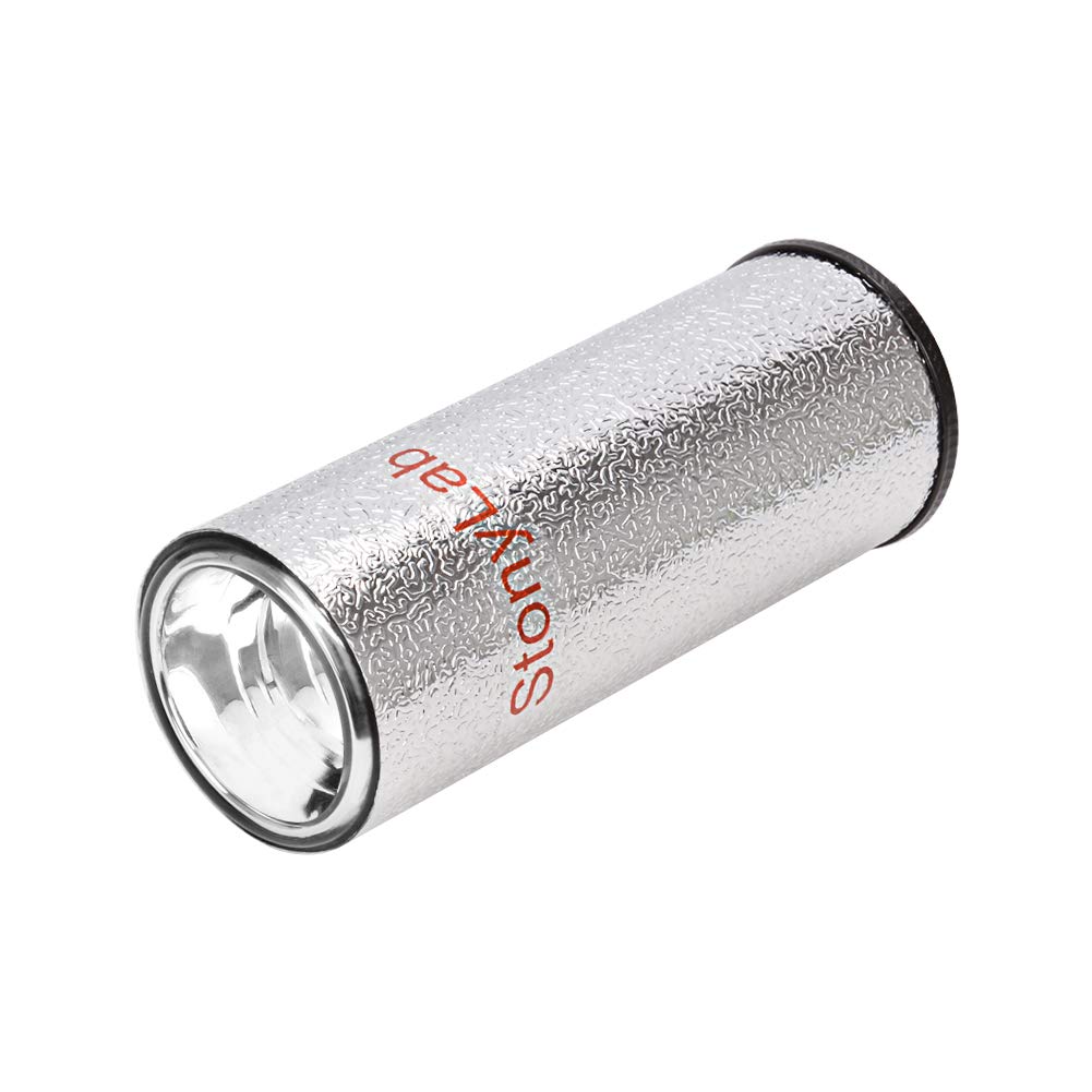 stonylab Dewar Flask, Cylindrical Form Borosilicate Glass Dewar Flask with Aluminum Base, 210mm Interior Depth and 70mm Interior Diameter for Laboratory, 665ml