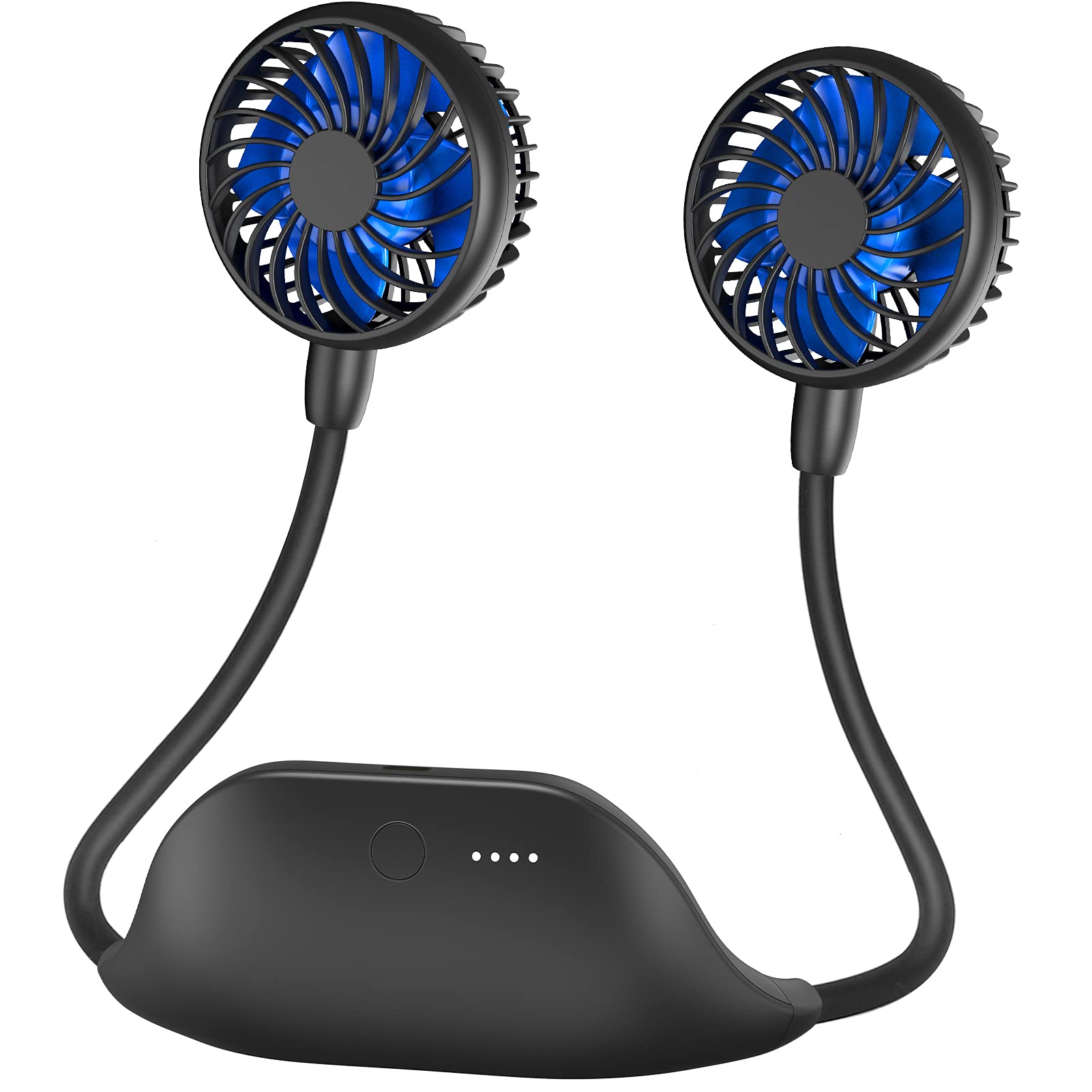 SLENPET 10000mAh Portable Neck Fan, 6 Speeds, Last 48hrs, 360° Rotation, Battery Operated Wearable Personal Fan for Neck, USB Rechargeable Hands Free Necklace Fans for Sports Cycling Hiking