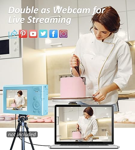 Digital Camera, FHD 1080P Digital Camera for Kids Video Camera with 32GB SD Card 16X Digital Zoom