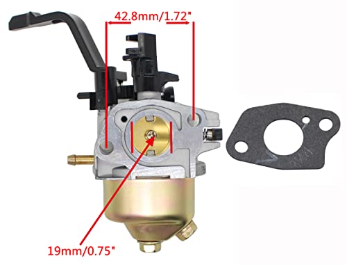 Fullas Huayi P19-1 Carburetor Compatible with Honda Generac Champion Predator 3000W 3500W 4000W Generator Powered by GX200 196cc 208cc 212cc 223cc OHV Engine