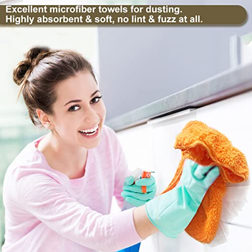 SUPERWASH PLUS Microfiber Towel for Cars Detailing Wash Polishing, Super Absorbent Premium Plush Microfiber Cloth for Household Cleaning, 16 x 14 in - 3 Pack