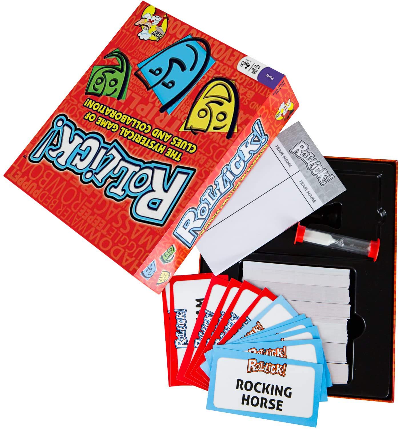 Rollick! Team CHARADES Party Game - Hysterical Game Night for Friends and Family - Fun Group Game - Easy to Play Party Game - Fun for All Ages