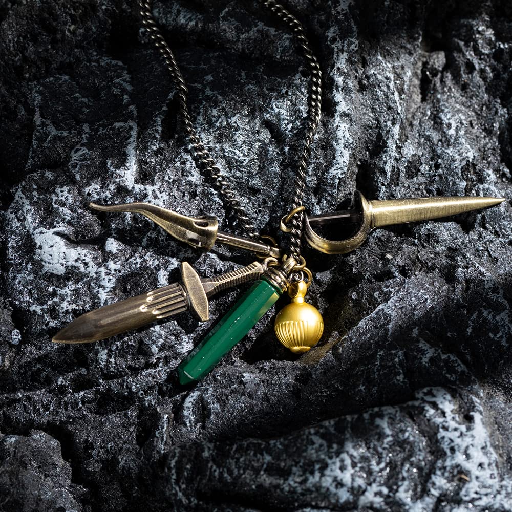 DressVoguer Lady Dimitrescu's Necklace - Dimitrescu's Daughter Daniela Necklace Cosplay Pendant Replica