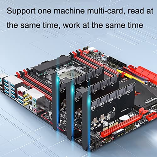 HUIFANGBU PCIE X1 to 8 Ports SATA3.0 Rotary Card Computer Desktop Solid State Hard Disk