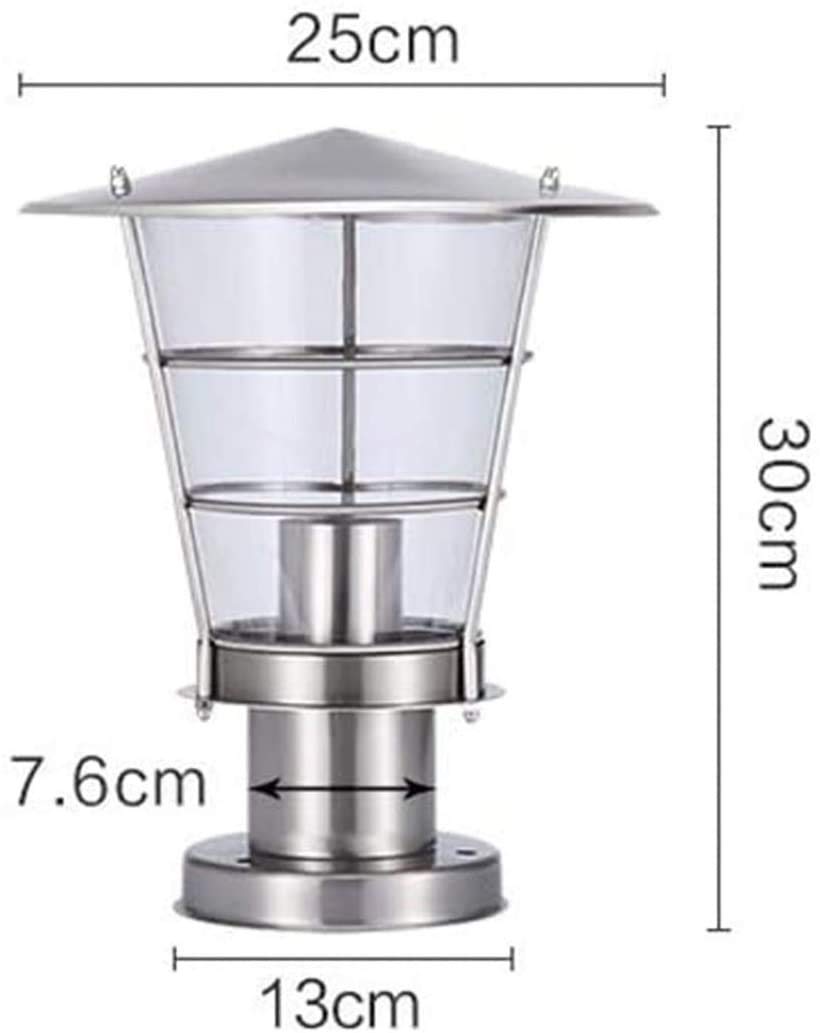 SMLZV Column Headlight,Waterproof E27 Post Lights Modern Simple European Column Lamps Garden Door Street Park Home Villa Lighting