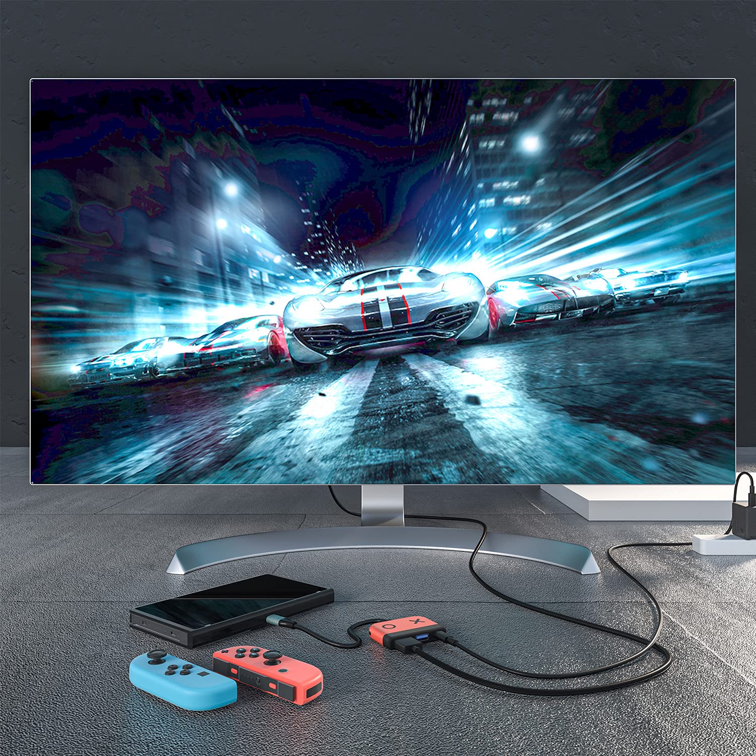 Switch Dock for Nintendo Switch,Portable Dock with HDMI TV USB 3.0 Port and USB C Charging,Compatible with Nintendo Switch Steam Deck MacBook Pro/Air Samsung and More