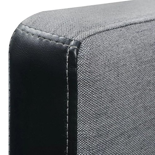 Makastle Fabric L-Shaped Sofa Bed with Armrests Versatile Design Wooden Frame Convertible Seat/Corner Couch Bed/Recliner for Home Living Room Office 86" x 61" x 27"