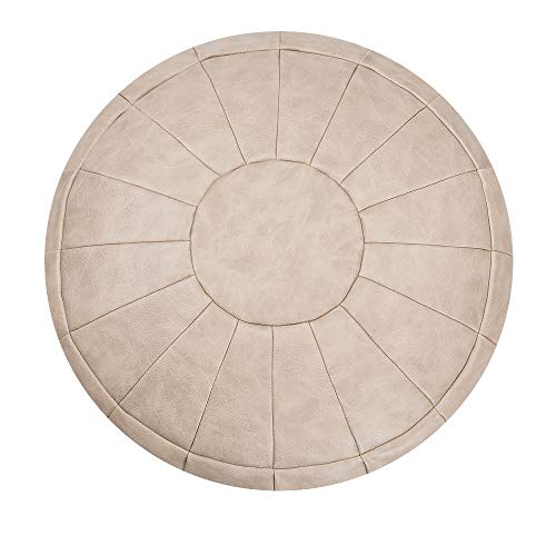ROTOT Unstuffed Pouf Cover, Ottoman, Bean Bag Chair, Foot Stool, Foot Rest, Storage Solution or Wedding (Empty & New) (Mushroom)
